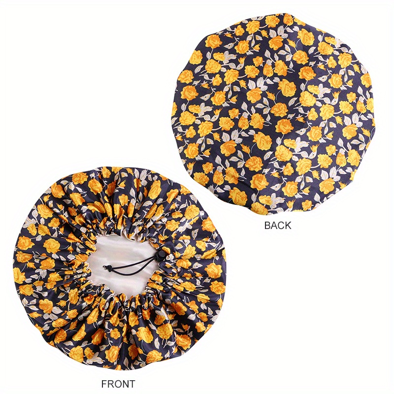 Satin Bonnet Large Shower For Women Reusable Sleep Hair Bonnets For ...