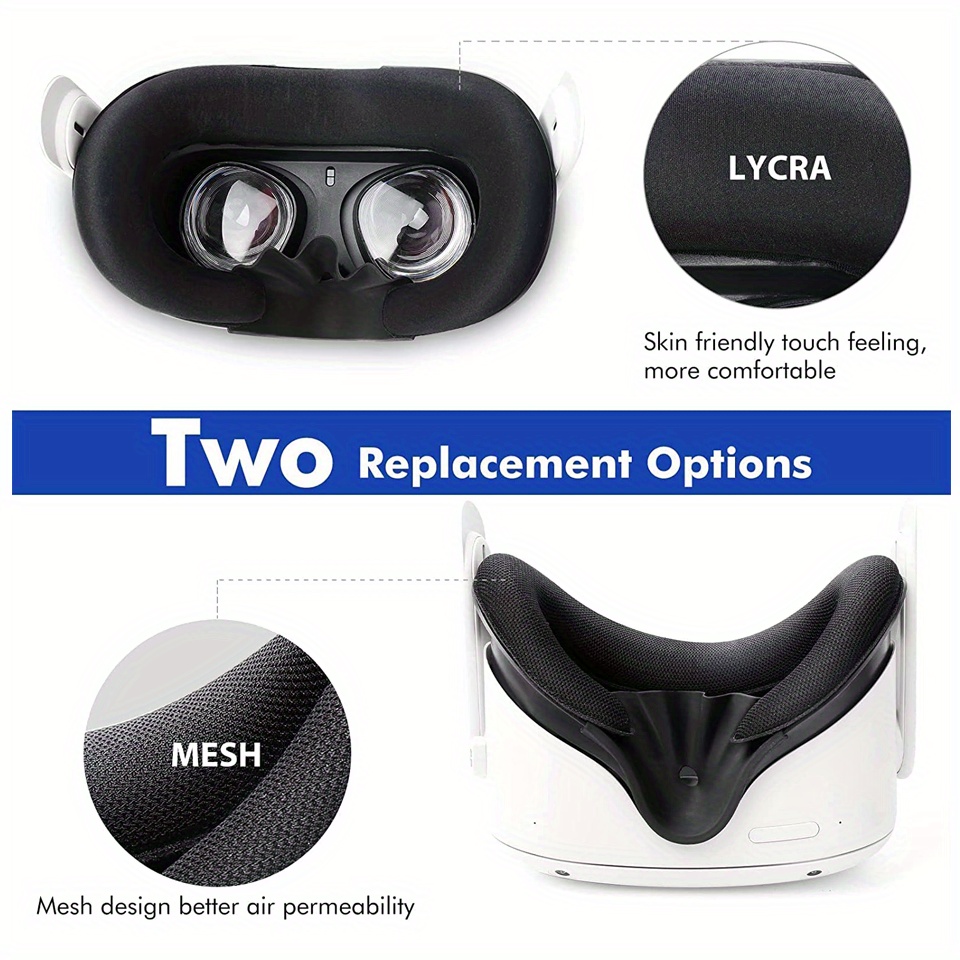 Breathable Vr 1 3d Shape Foam Pad Facial Interface Frame - Temu South ...