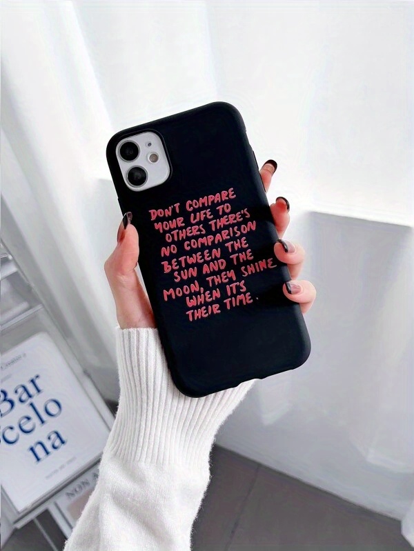scratch resistant red english anti fall mobile phone case - Temu South ...