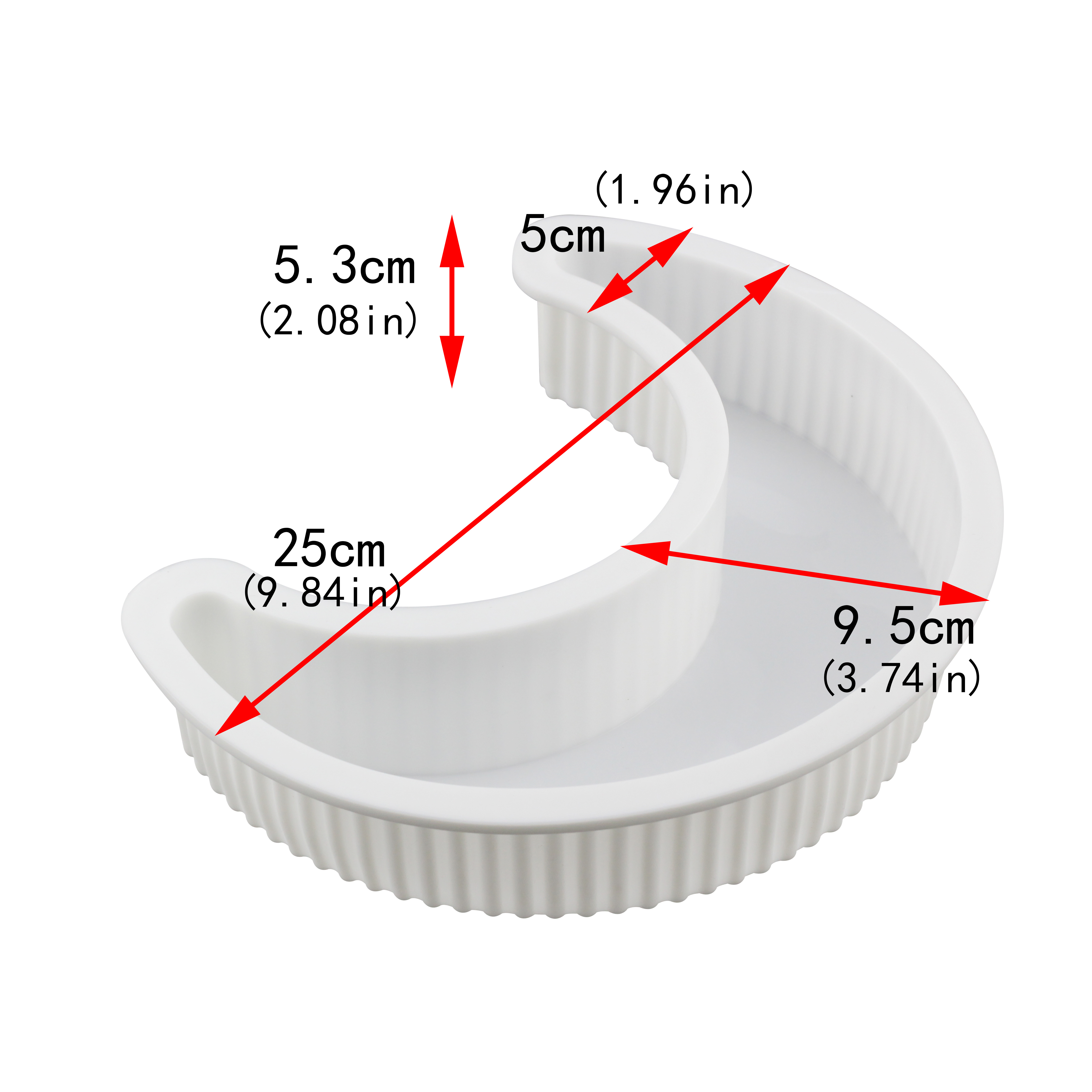 3d Moon Shape Mousse Cake Silicone Mold Dessert Eid Mubarak - Temu