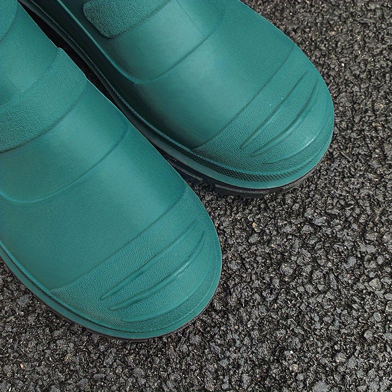Men High Top Rain Boots Wear Resistant Waterproof Non Slip Rain Shoes ...