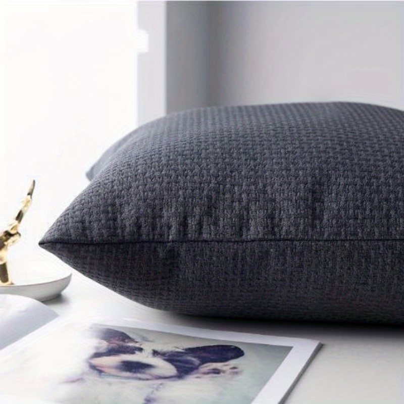 Stylish Comfortable Solid Color Throw Pillow Cover Living - Temu United