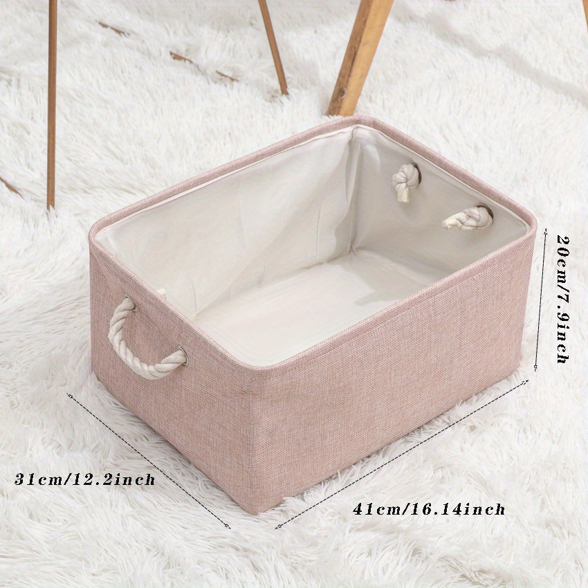 Linen Dirty Storage Laundry Basket Dustproof - Temu United