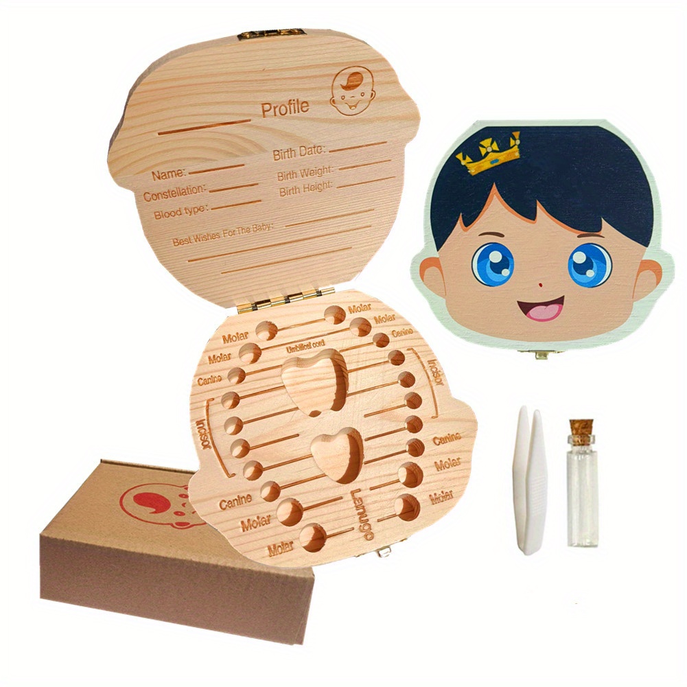 Tooth Box Wooden Teeth Boxes Teeth Storage Box Saver Box - Temu Australia