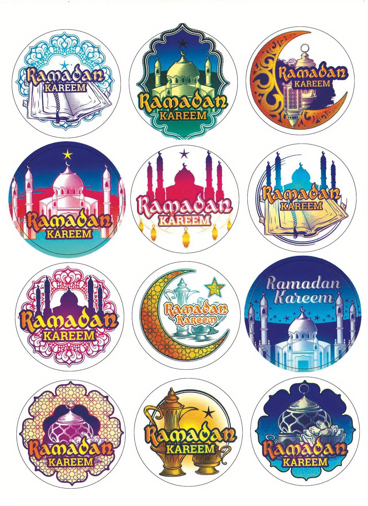 Eid Stickers ( Eid Decoration Happy Eid Mubarak Eid Stickers - Temu