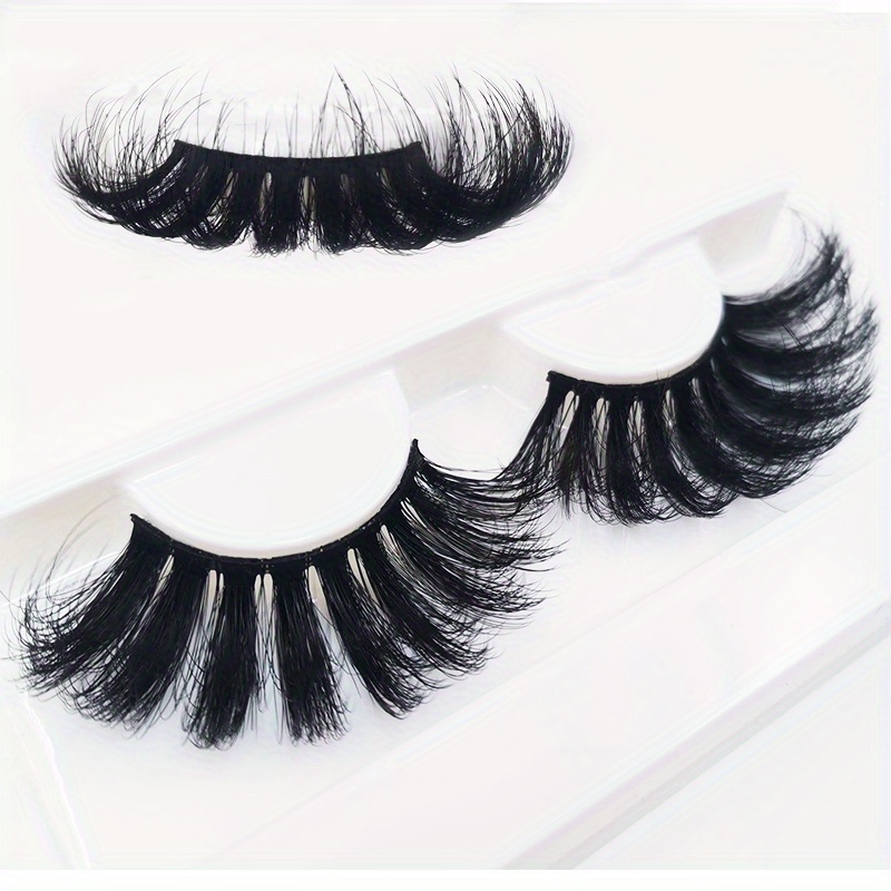 Mink Lashes Fluffy Thick False Eyelashes Soft Fiber - Temu New Zealand