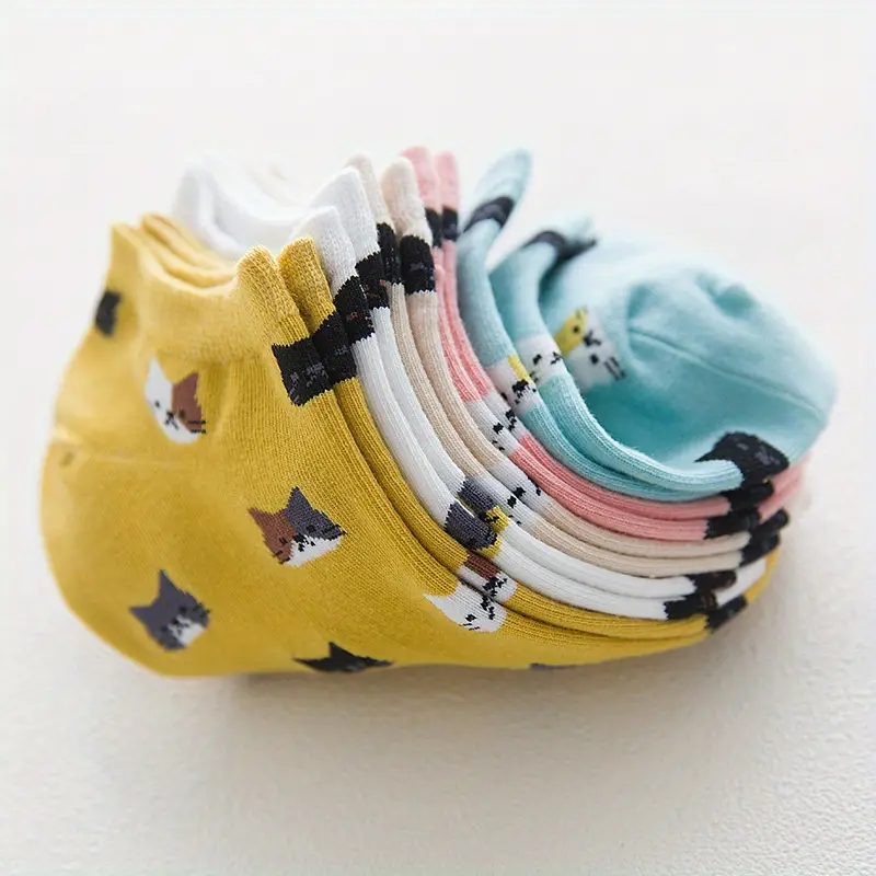 Print Socks Comfy Breathable Cute Low Cut Ankle Temu Norway