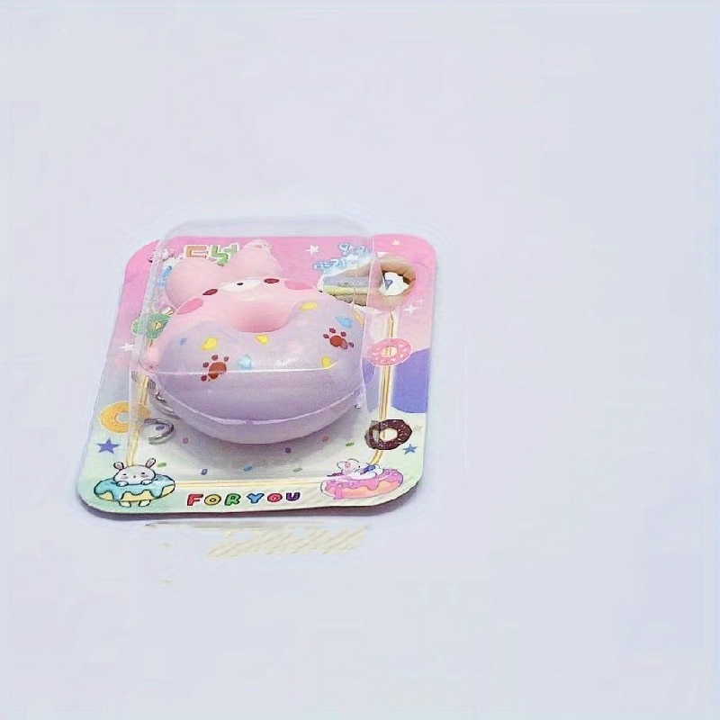 Cute Donut Pu Keychain Pendant Keyring Ornament - Temu United