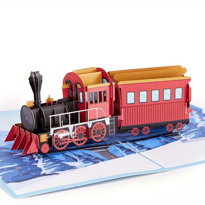 steam train card father`s day greeting card birthday - Temu Canada