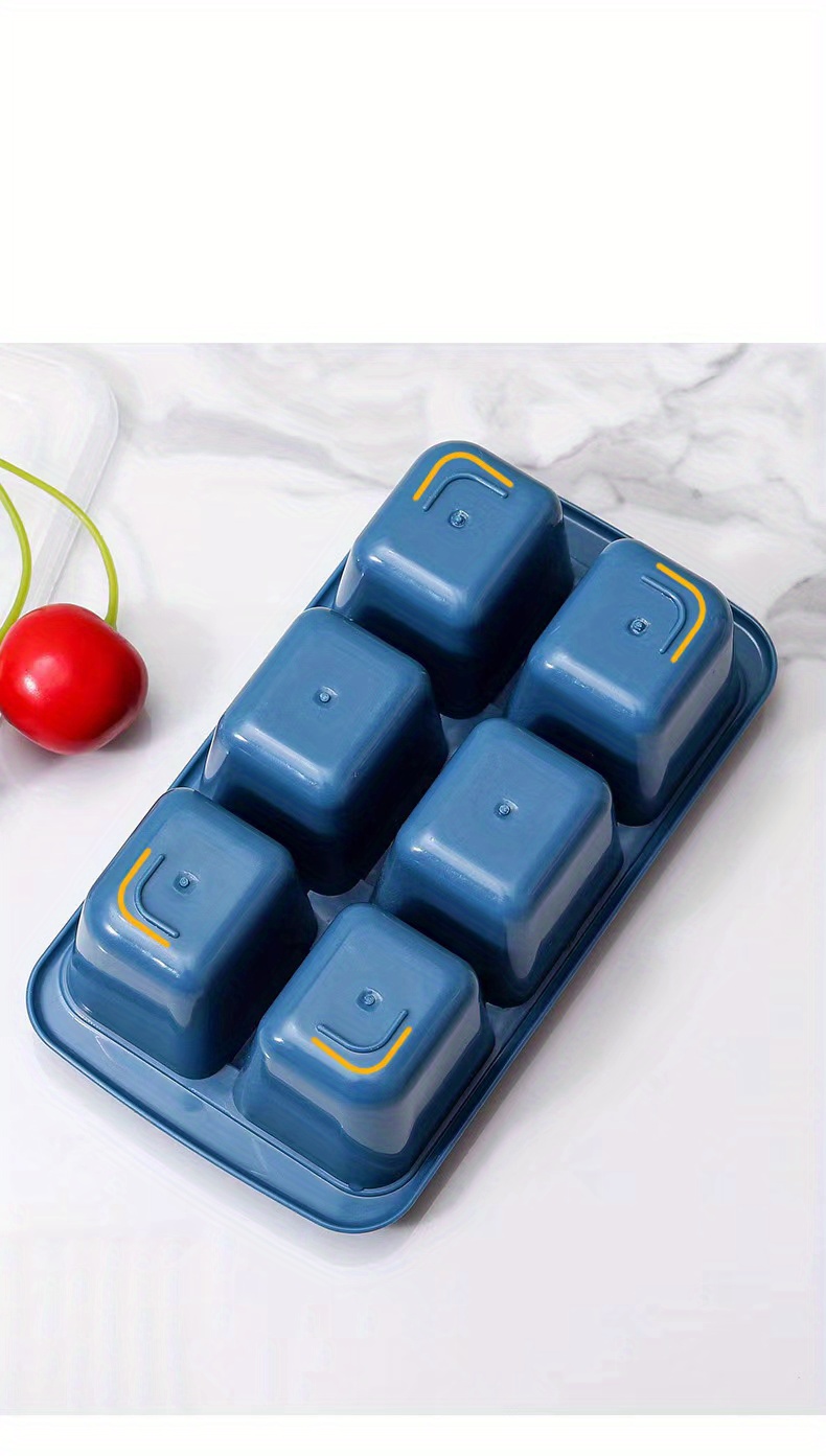 1pc 6 Grids Ice Cube Mold With Lid One Person Ice Tray Mold - Temu