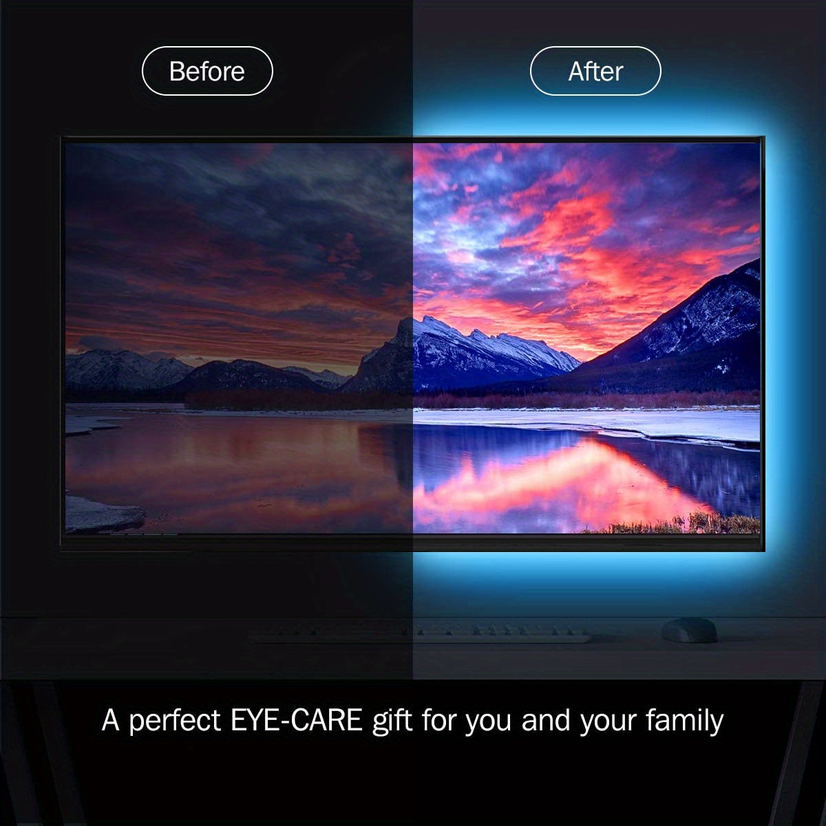 Usb Tv Backlit Strip Lights 24 key Infrared Remote Control - Temu