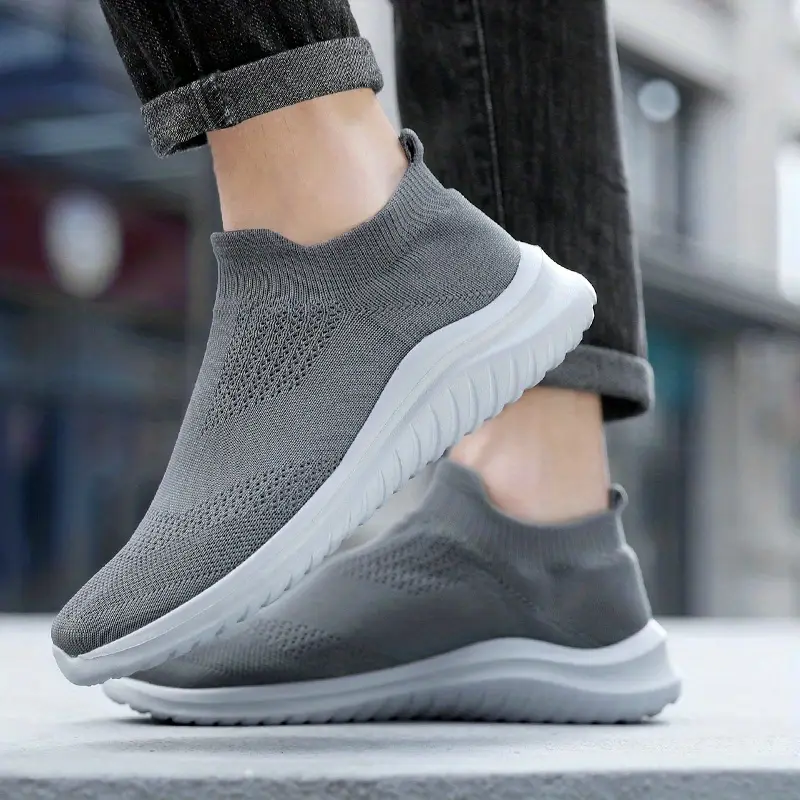 Mens Breathable Lightweight Slip On Casual Shoes Outdoor Non Slip Soft