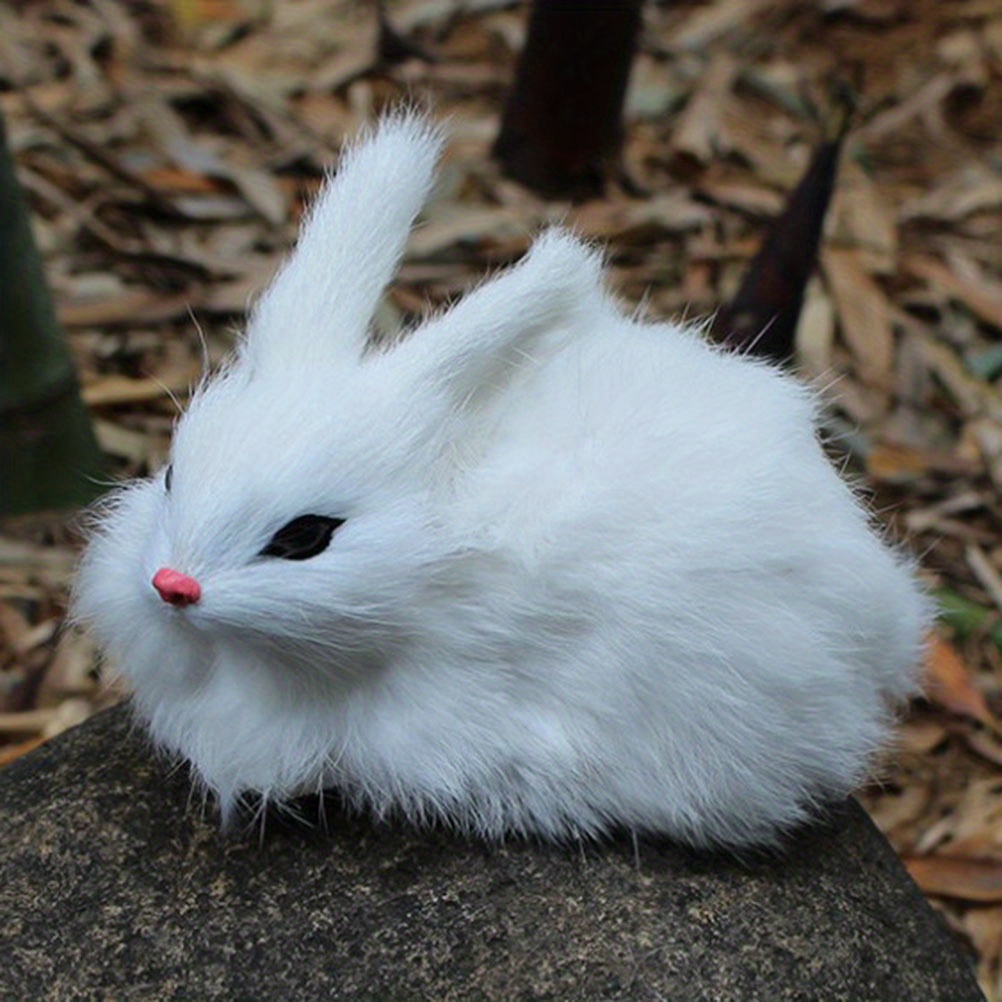 15cm 5 91inch Realistic Plush Rabbits Lifelike Animal Easter Bunny Toy ...