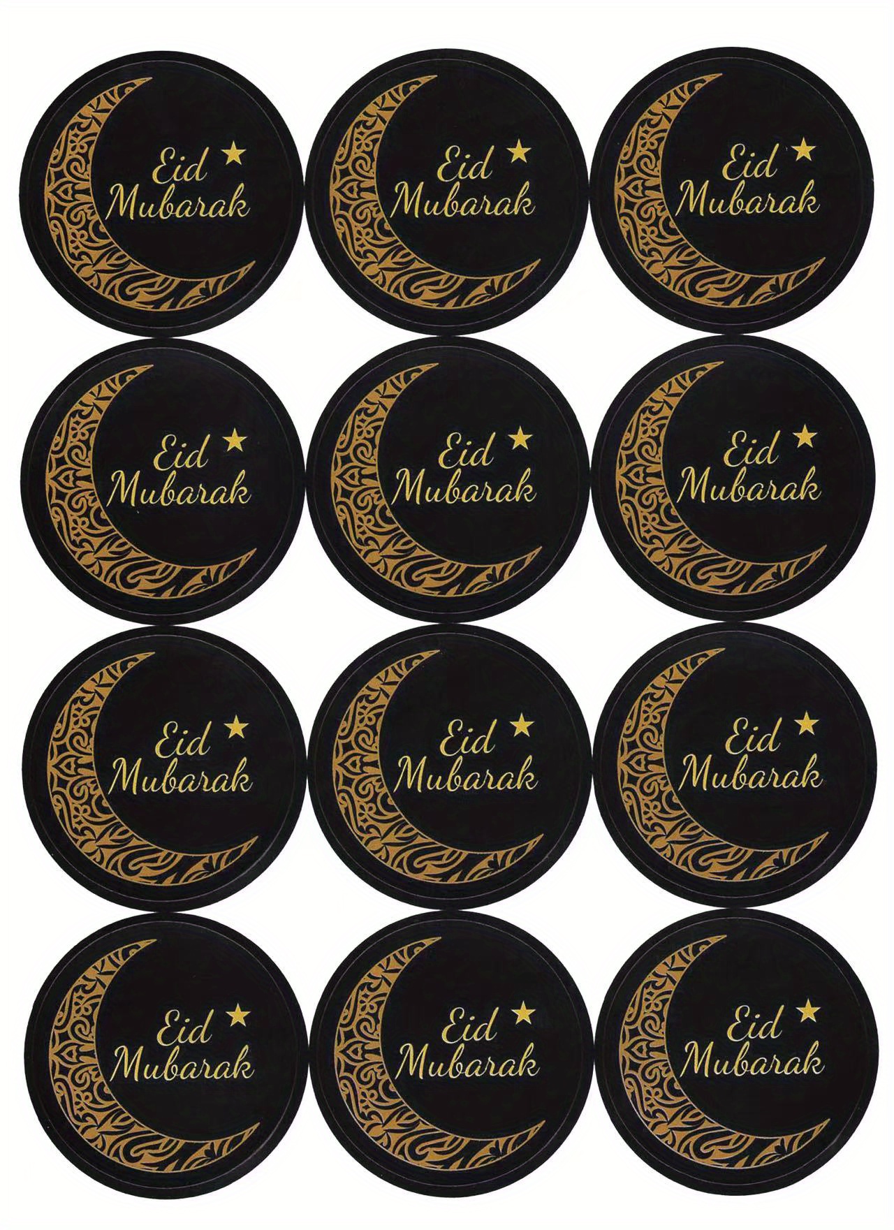 Eid Stickers ( Eid Decoration Happy Eid Mubarak Eid Stickers - Temu