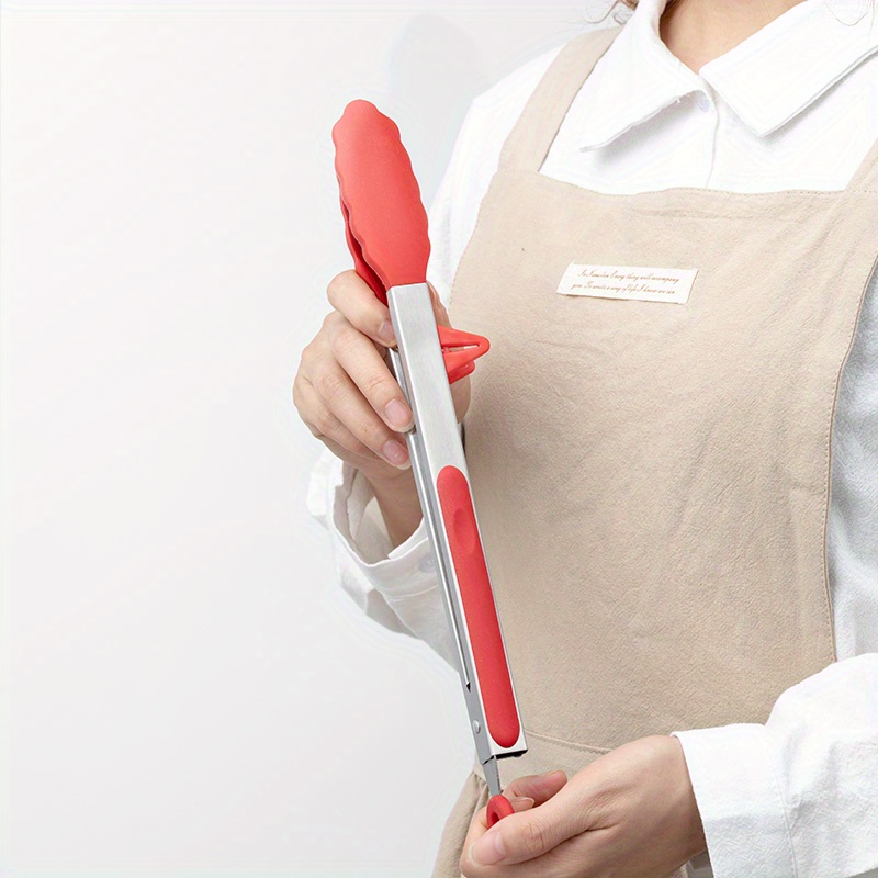 Silicone Stainless Steel Food Clip Holder Extended Silicone - Temu ...