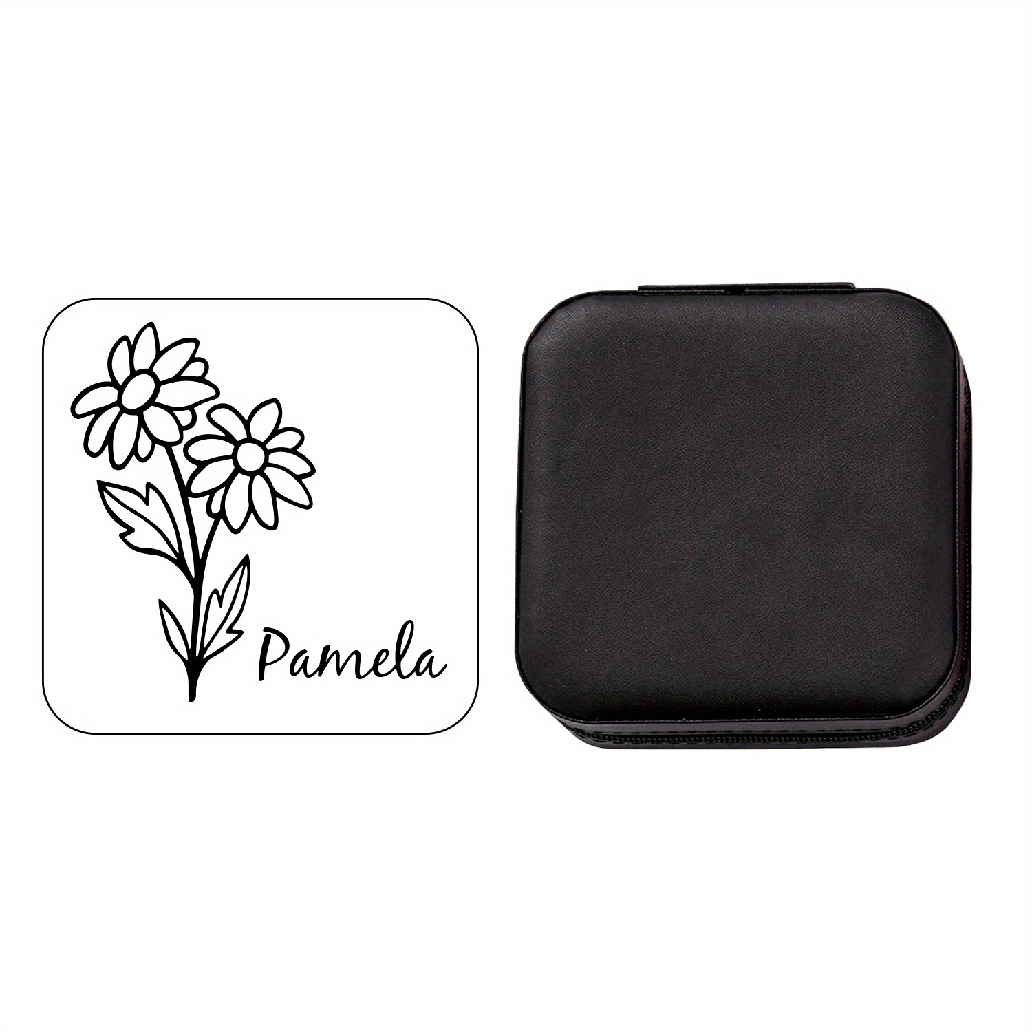 Custom Birthday Flower Jewelry Storage Box Birth Month - Temu Canada