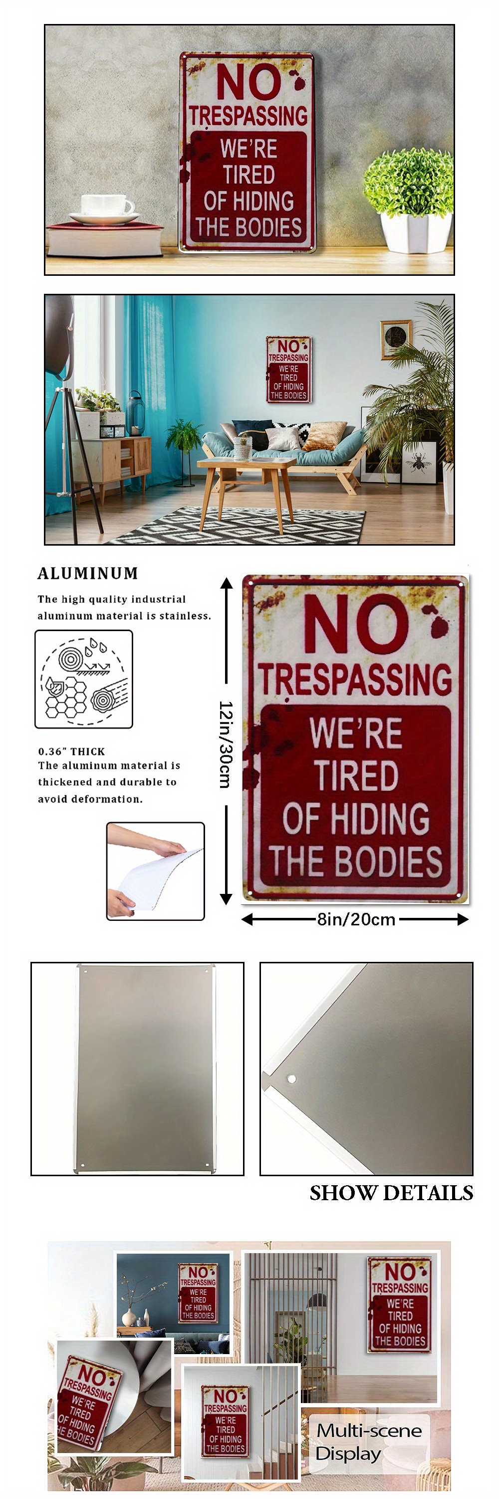 Metal Tin Sign Halloween Decoration Halloween Signs Retro - Temu