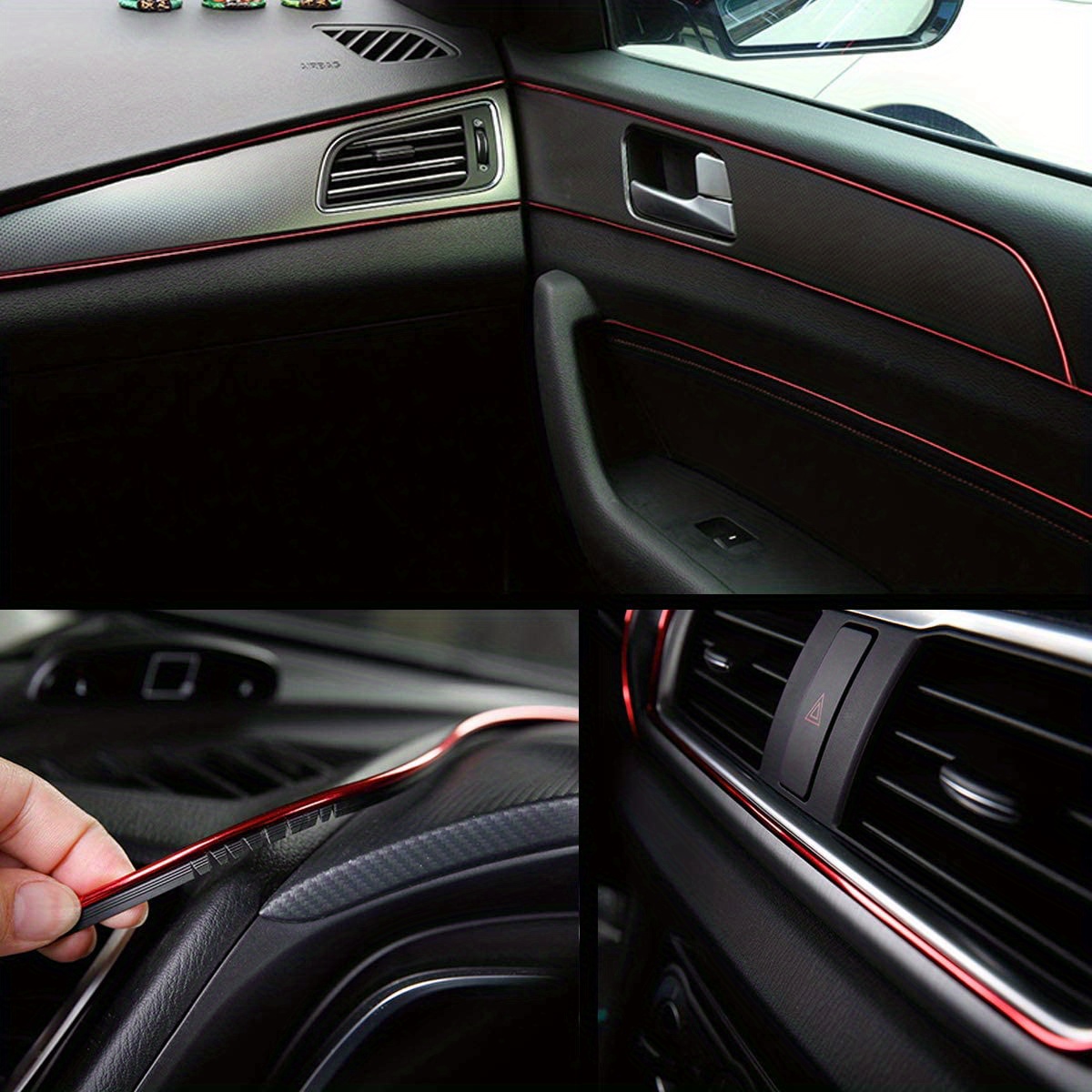 Car Interior Trim Strips 16 4ft 5m Universal Car Fillers - Temu Australia