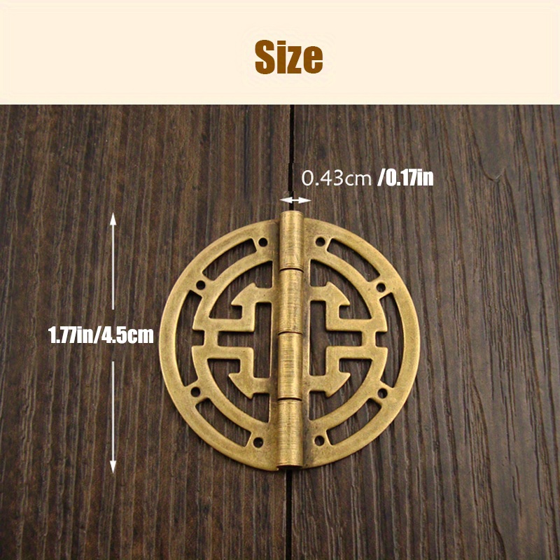 Antique Bronze Furniture Hollow Hinges Cabinet Drawer Door - Temu