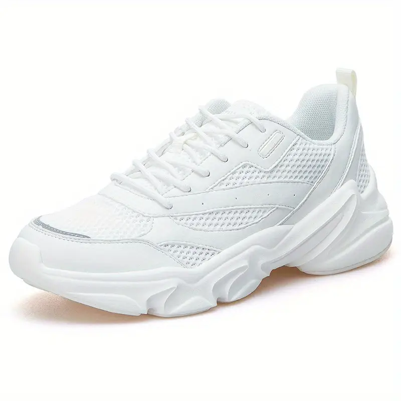 Mens Breathable Mesh Lightweight Running Shoes Outdoor Shock Absorption