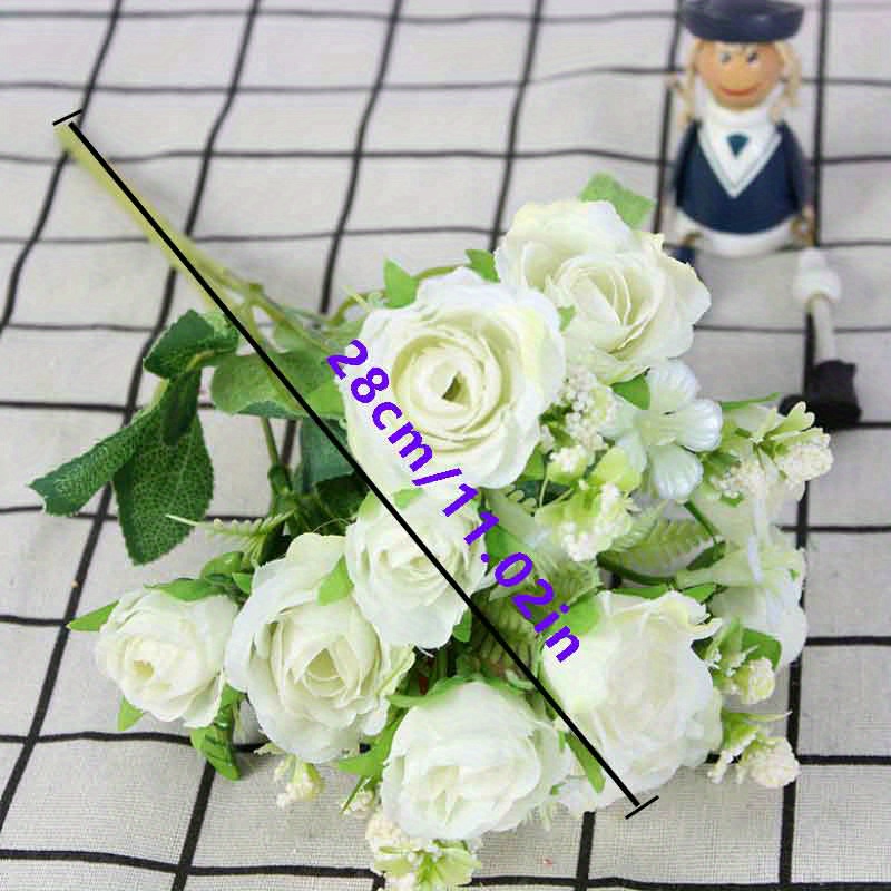 Bunch 10 Flowers Small Rose Simulation Flowers Living Room - Temu Norway