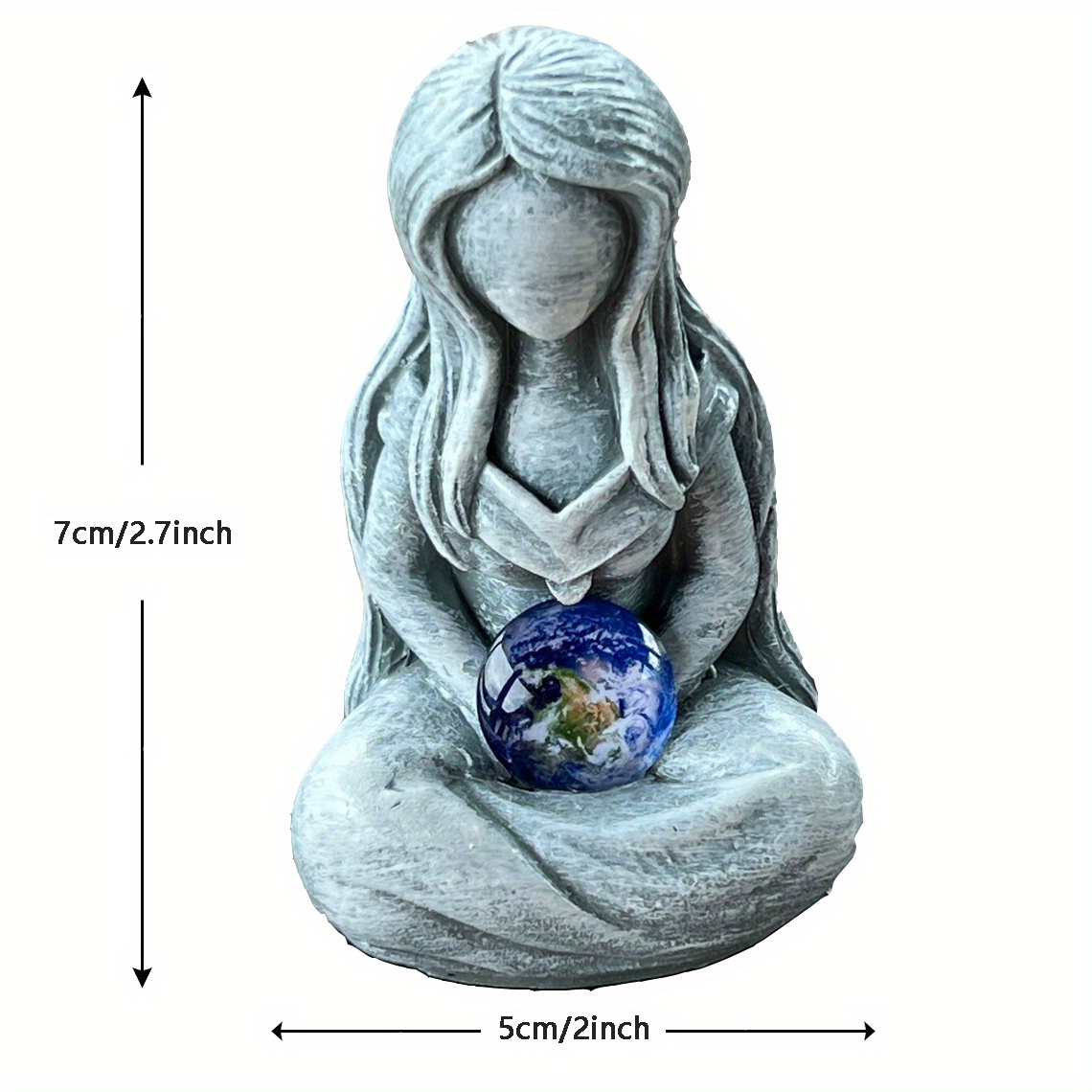 Gaia Goddess Statue Earth Mother Goddess Figurine Resin Mini Temu