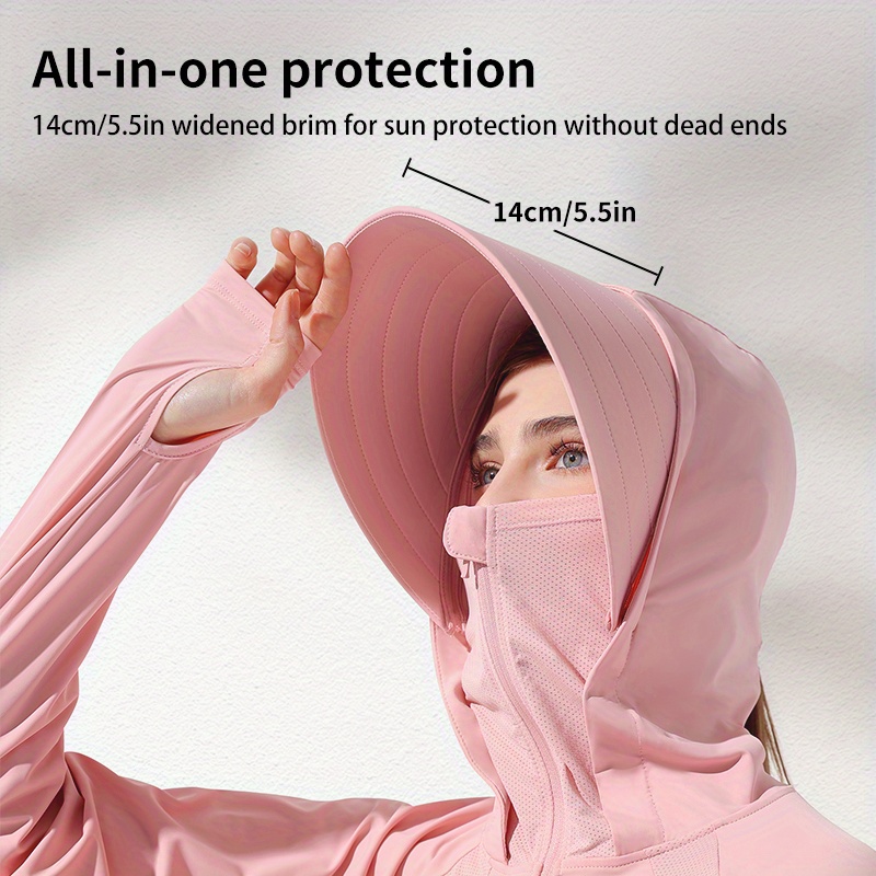 Womens Sun Protection Jacket Shawl With Breathable Hooded - Temu United ...