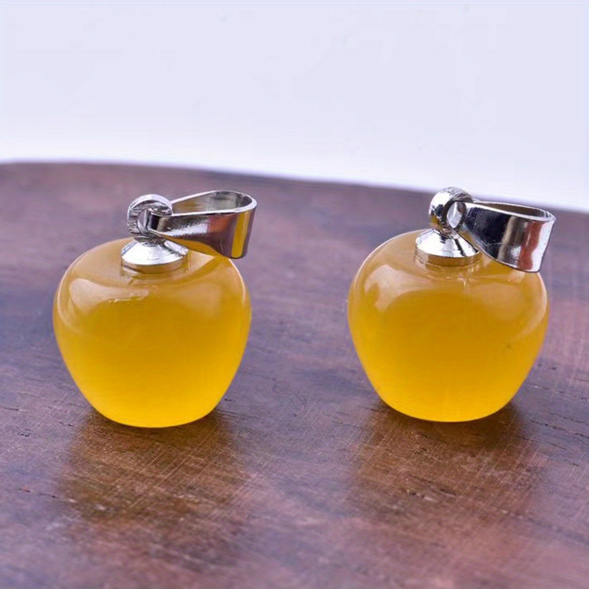 Small Apple Pendant Necklace Adjustable Copper Neck Chain Jewelry Decor ...