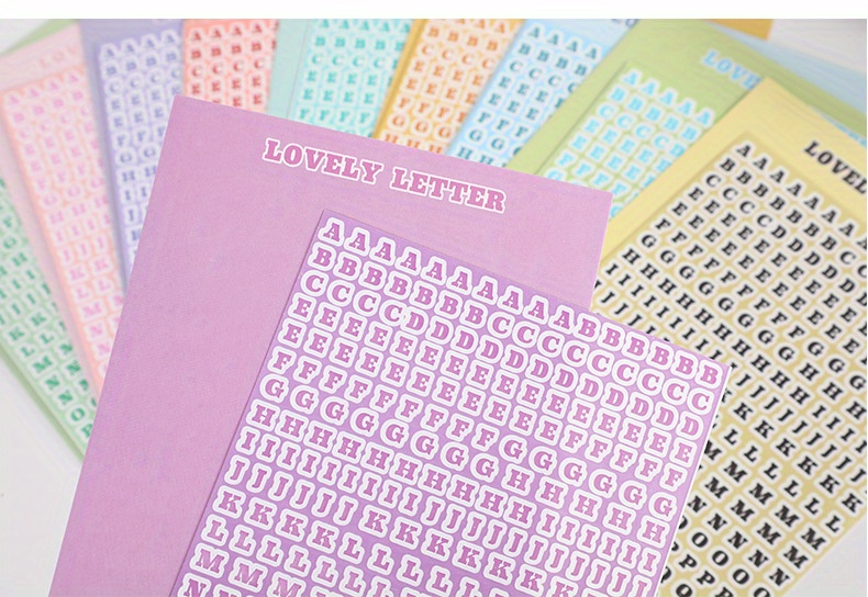 26 English Letter Stickers Goo Card Decoration Diy Material - Temu ...
