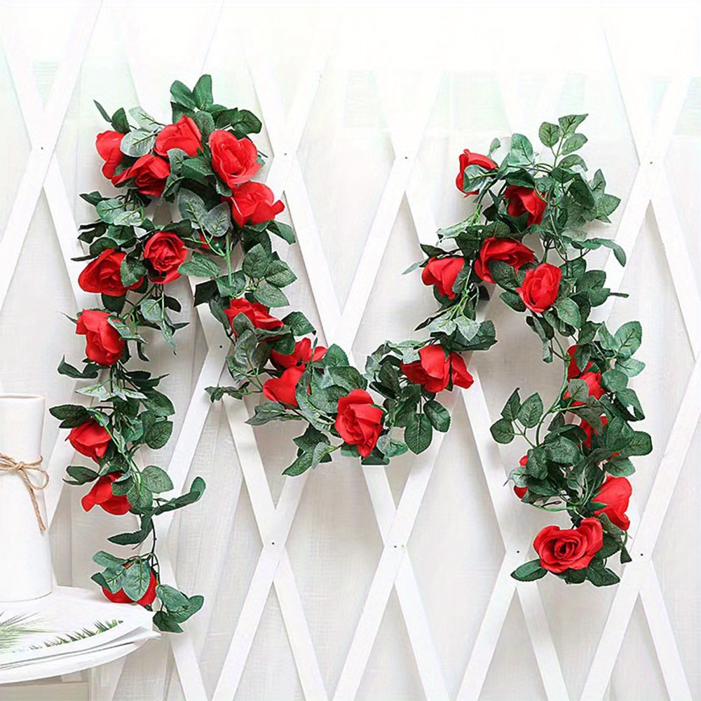 Stunning Silk Vine Garland Home Garden Weddings - Temu Canada