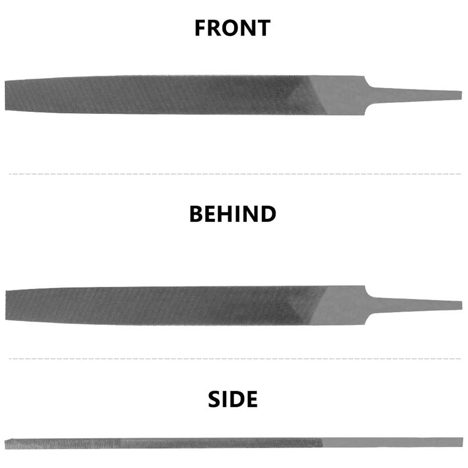Flat/round Medium Cut File In Length Made High Carbon Steel - Temu