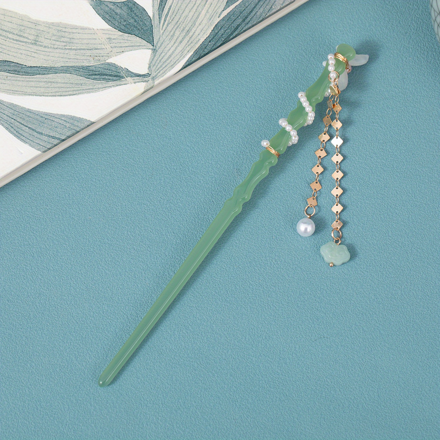 original handmade hanfu hairpin pearl butterfly tassel - Temu