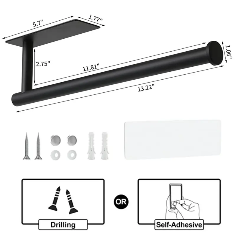Paper Towel Holder Cabinet Paper Towel Rack Kitchen Wall Temu