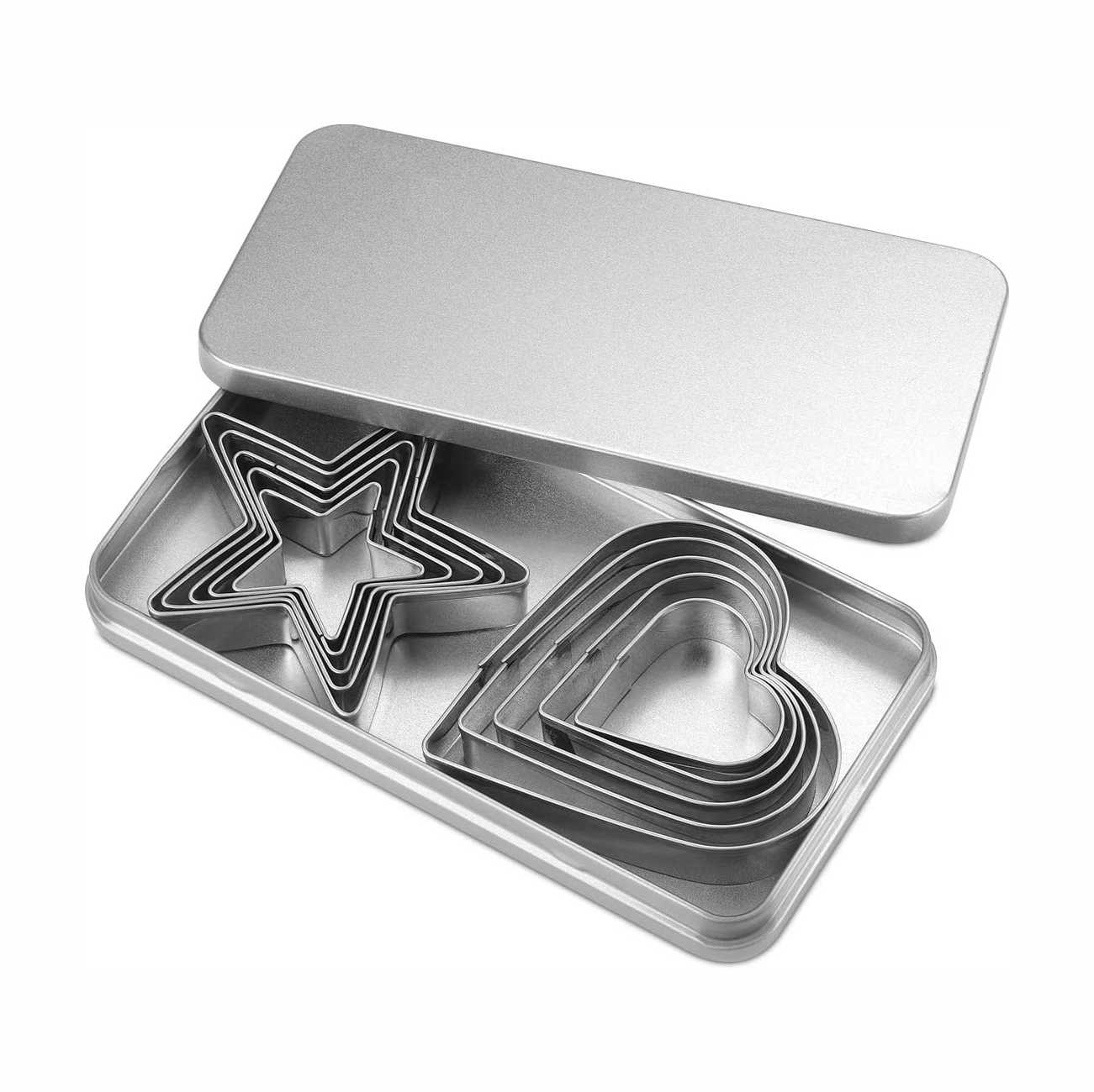 Cookie Cutter Set Stainless Steel Hearts - Temu Norway