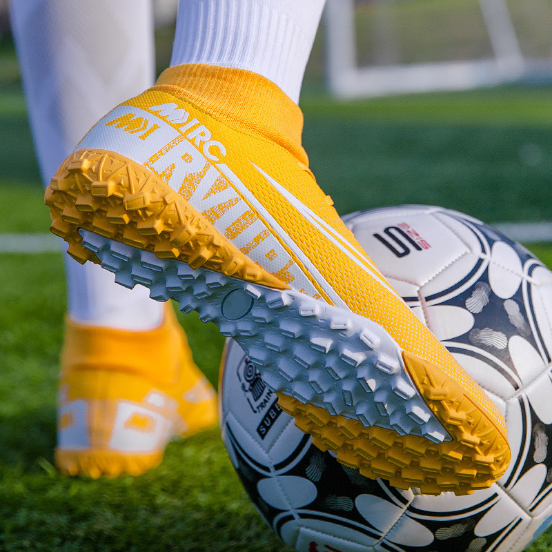 Lace Non Slip Spikes Soccer Cleats High Top Football - Temu United Kingdom