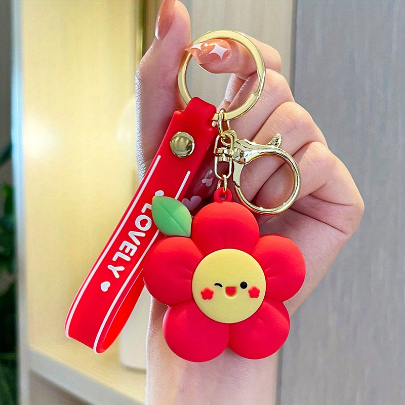 Cute Creative Cartoon Flower Pendant Keychain Decorative - Temu United ...