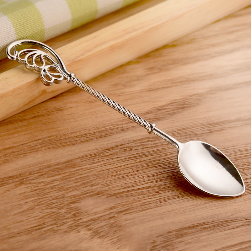 1pc Vintage Feather Coffee Spoon Tableware Creative Wing Coffee Spoon ...