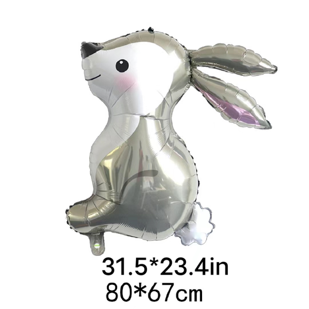 Easter Bunny Aluminum Film Balloon Birthday Party Decoration - Temu ...
