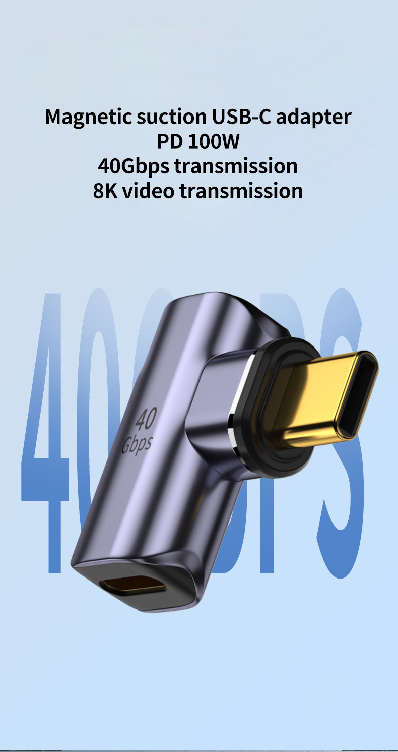 Usb c Magnetic Suction Adapter: Super Fast Charging 40gb - Temu Philippines