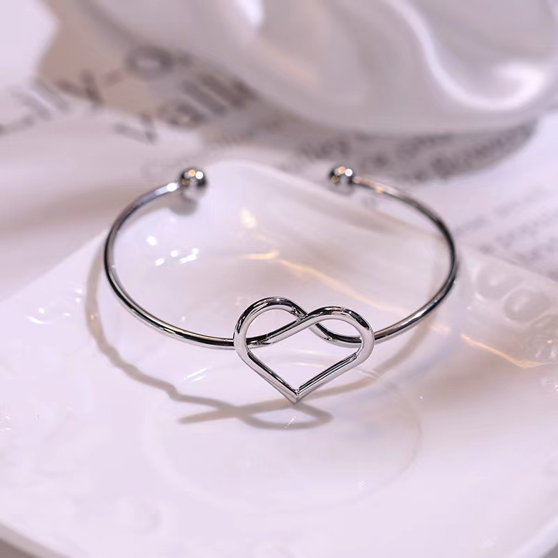 love heart bangle bracelet ring diy charm bracelet making - Temu Australia