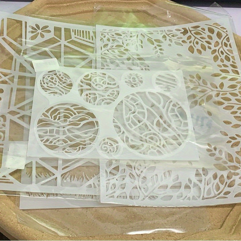 Underwater Plastic Stencil Diy Scrapbooking Card - Temu