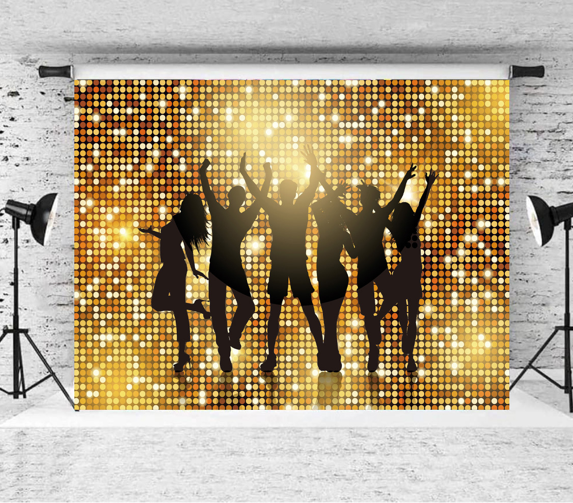 1pc Disco Party Background Hanging Retro Disco Party - Temu