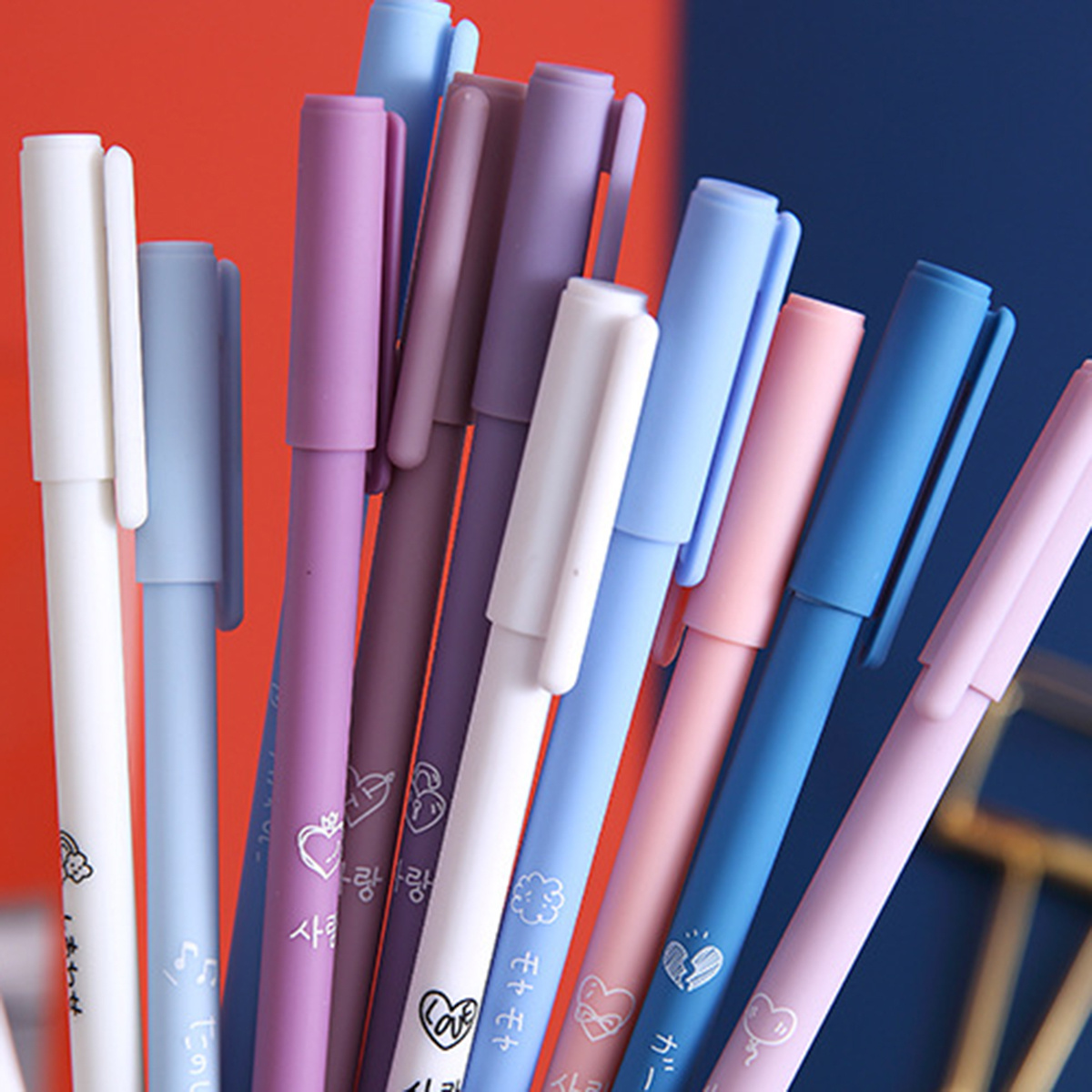 Six Morandi Color Black Neutral Pens Party Pen Student - Temu