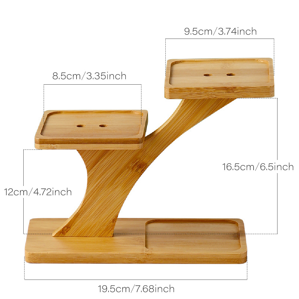 Mini Rectangle Bamboo Tray Multi layer Flower Rack Small - Temu United