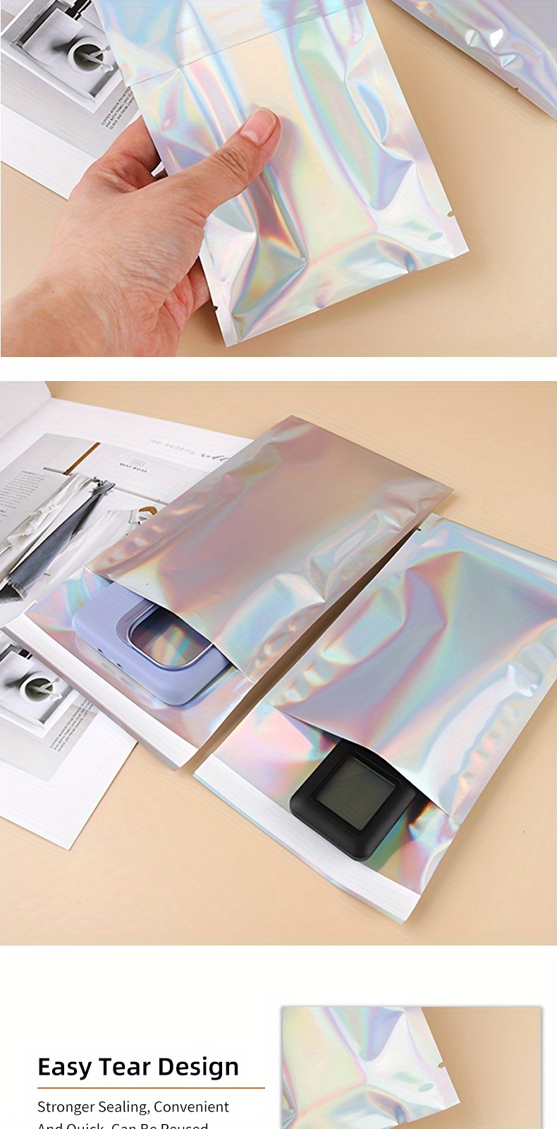 Self adhesive Gift Packaging Bags Perfect Jewelry Makeup - Temu