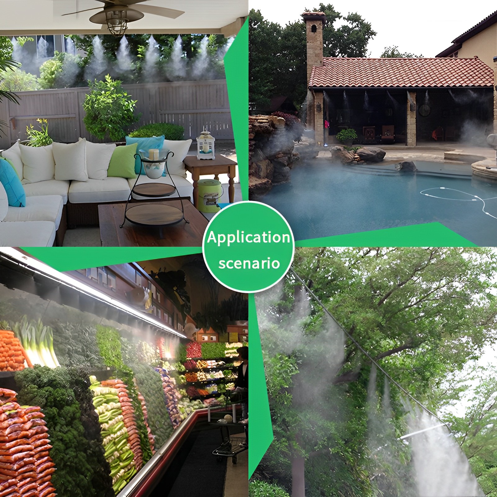 adjustable garden watering system: outdoor sprayer misting - Temu