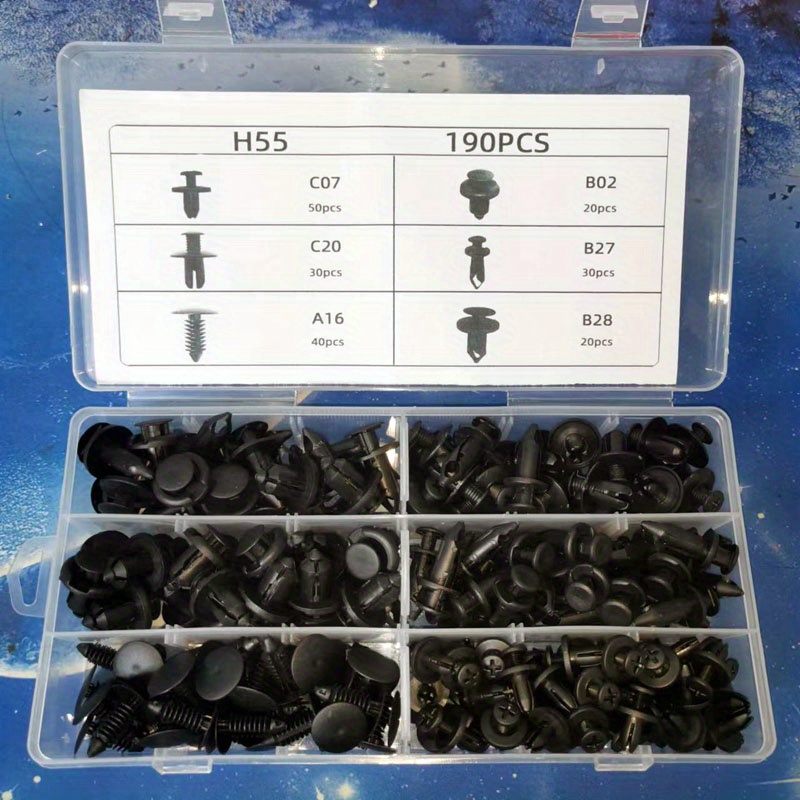 6 Types Auto Fastener Clips Vehicle Retainer Rivet Door - Temu