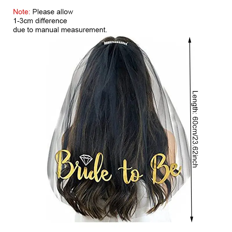 Bride Veil Veil Hair Comb Wedding Costume Bride Ts Women Temu