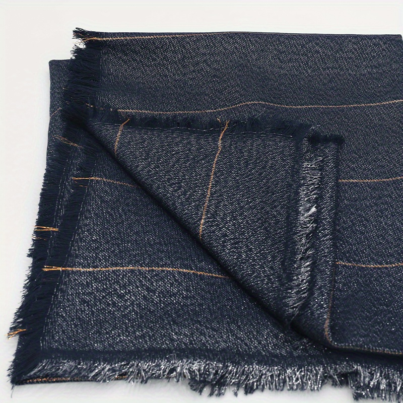 Solid Color Edge Shawl Hot Stamping Jacquard - Temu Norway