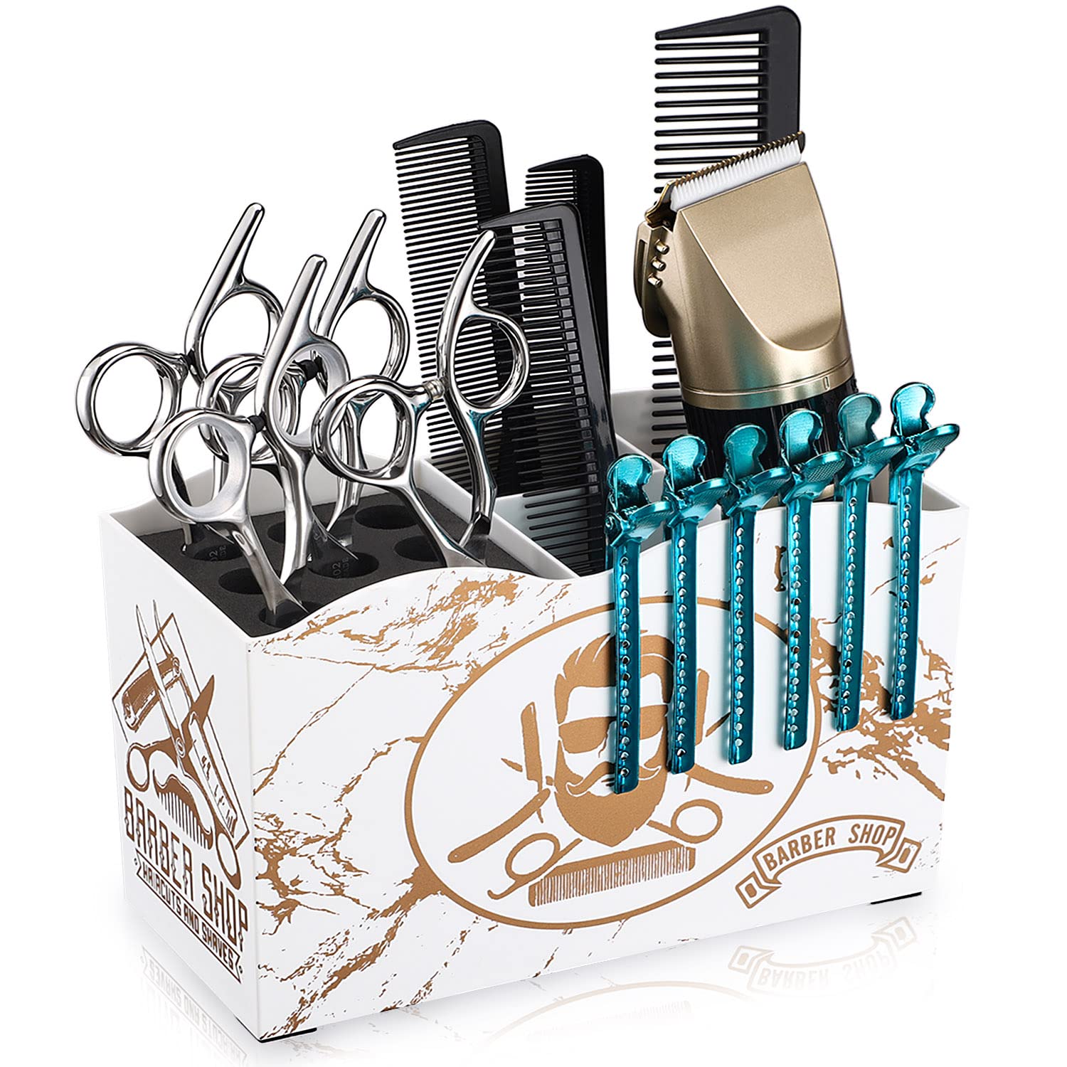 Barber Scissors Holder Box Barber Professional Salon - Temu